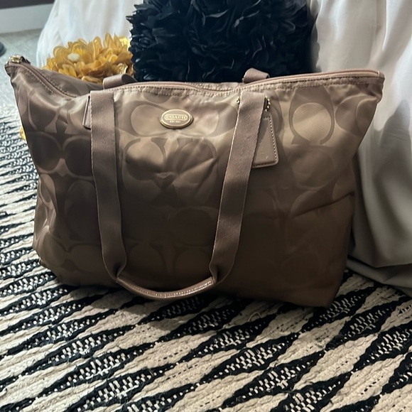 Coach | Bags | Coach Signature Nylon Tote | Poshmark